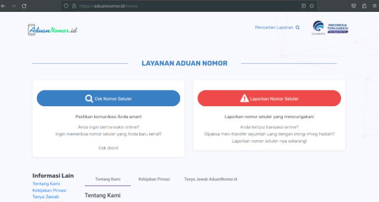 Begini Cara Lapor Nomor Terindikasi Penipuan ke Kominfo | TINTAHIJAU.com