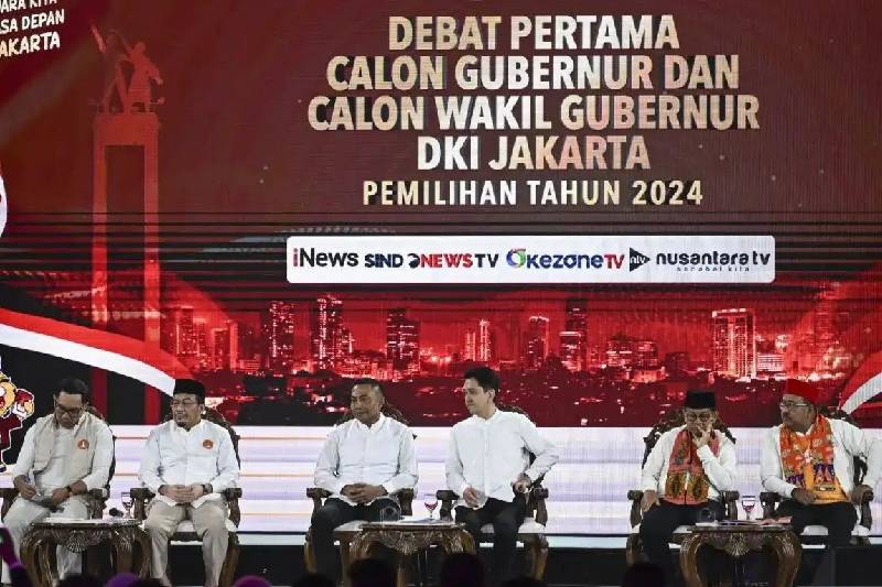 Debat Perdana Cagub-Cawagub Pilkada Jakarta 2024: Tiga Paslon Usung Visi dan Misi Berbeda ...